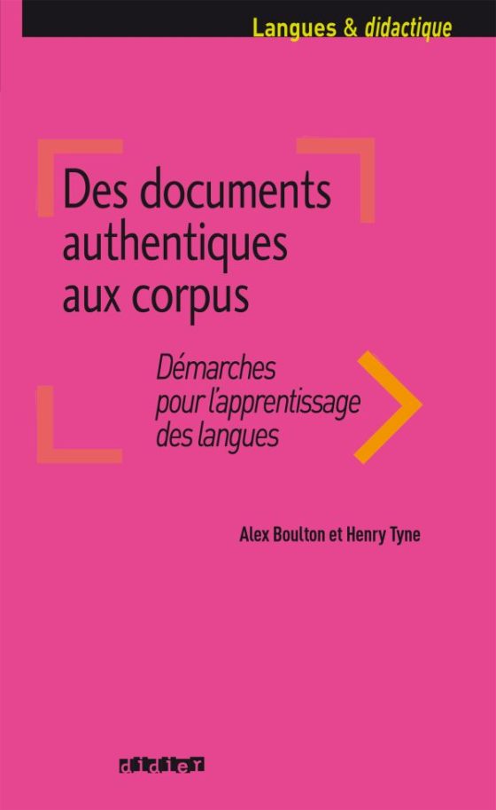 Des documents authentiques aux corpus – Ebook – Didier FLE